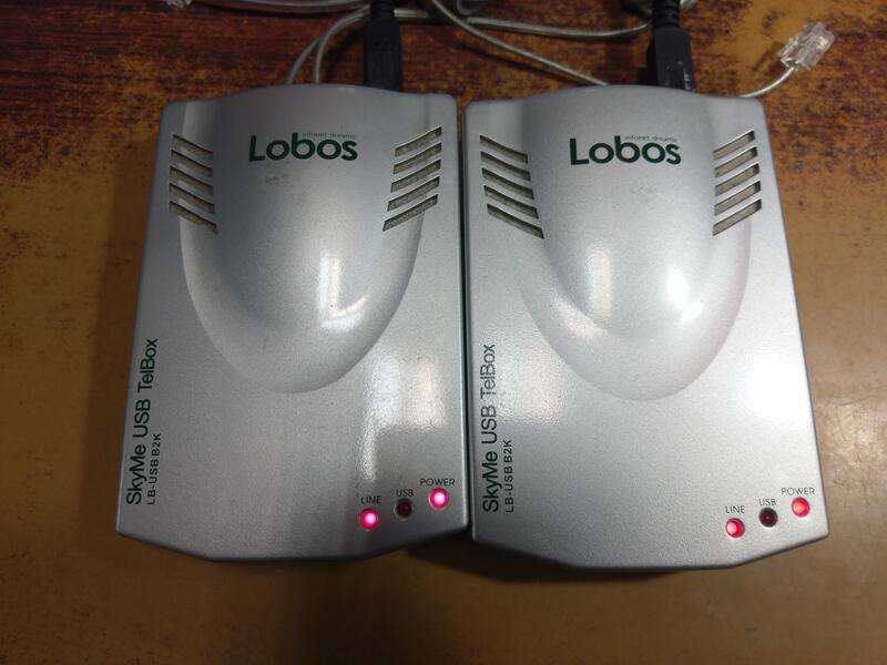 (V33)兩台合售~Lobos SkyMe USB TelBox 網路電話盒~僅檢測可過電/售出不退~ | 露天市集 | 全台最大的網路購物市集
