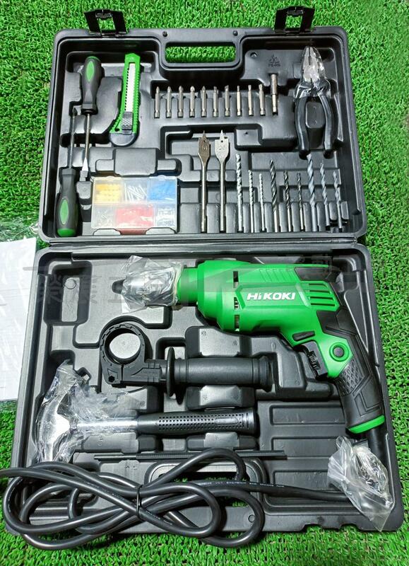 【榮展五金】日立更名HIKOKI DV13VST 手提式衝擊電鑽 4分震動電鑽 1/2" 13mm 電鑽工具套組 電鑽組 | 露天市集 | 全 ...