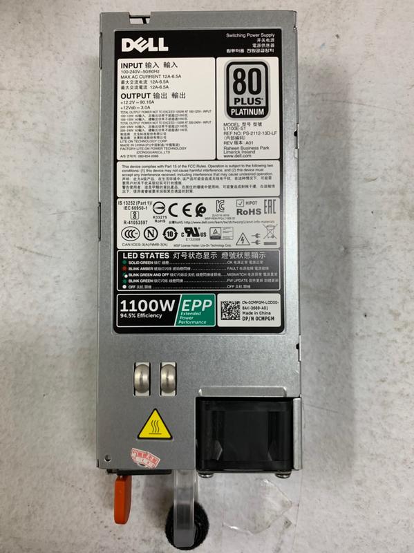 普羅米修斯★DELL CMPGM 0CMPGM 1100W電源for R530/R630/ R64/R740 | 露天市集 | 全台最大的網路購物市集
