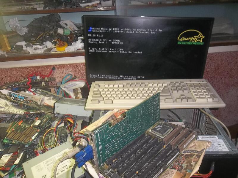 486主機板,486-25CPU, 4096k記憶體,加 isa顯示卡,5組ISA 良品 | 露天市集 | 全台最大的網路購物市集