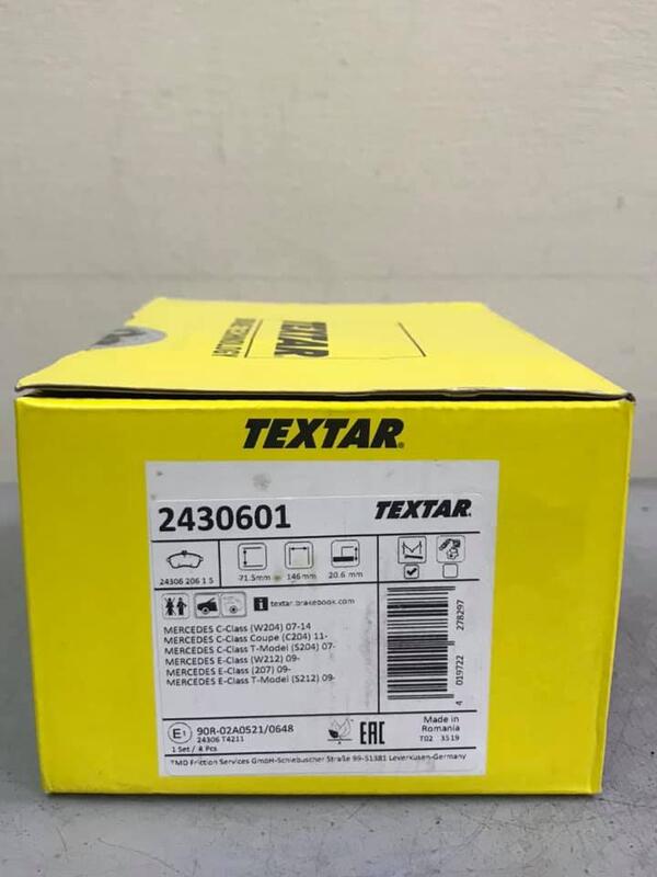 【小皮機油】textar 2430601 前輪 煞車皮 w204 c180 c200 c220 c250 c300 | 露天市集 | 全台最大 ...