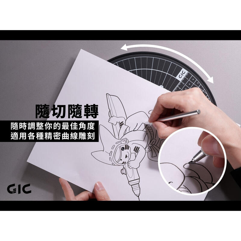 *弘萬吉* GIC 360度 旋轉切割墊 直徑250mm 高度20mm 貨號:TC-30 | 露天市集 | 全台最大的網路購物市集