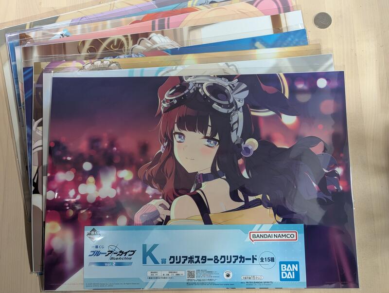 現貨 日版 免運 一番賞 蔚藍檔案 vol.2 K賞 A3透明海報&小卡 | 露天市集 | 全台最大的網路購物市集