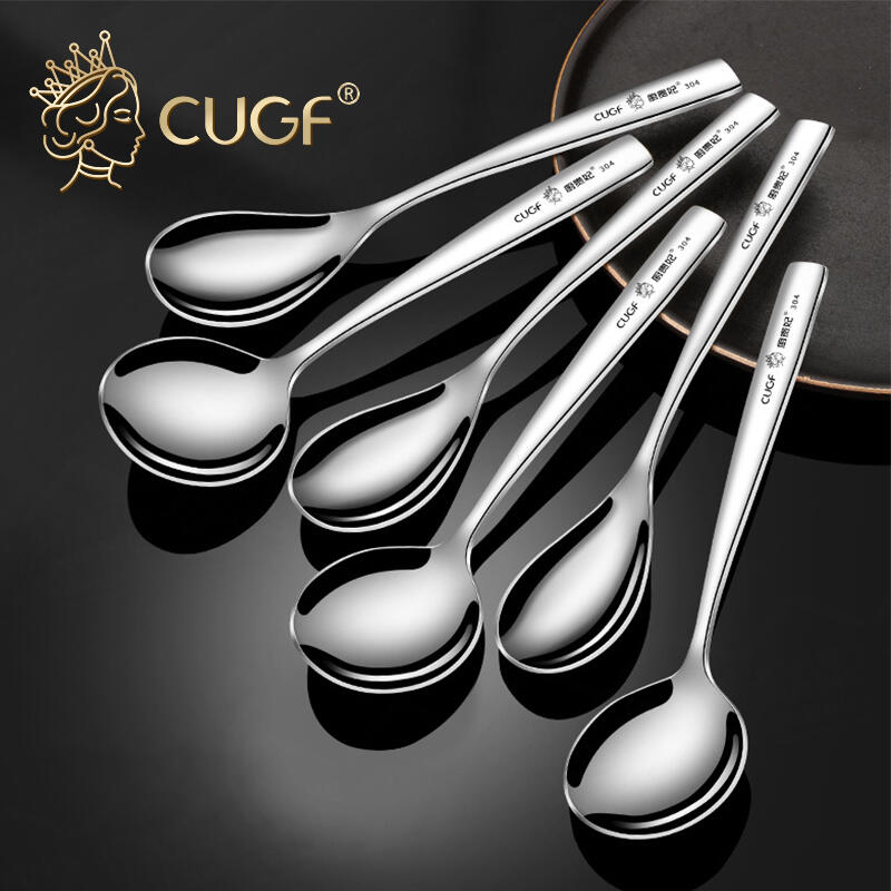 304不鏽鋼長柄實心勺 廚貴妃 CUGF 水滴湯勺 圓湯勺 加厚湯匙 兒童調羹 西餐勺【AD0305】《約翰家庭百貨 | 露天市集 | 全台最 ...