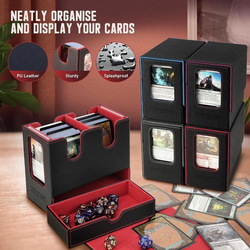 萬隆達*遊戲王 寶可夢 黑天藍色 皮革 加大 雙視窗+抽屜 磁扣直立卡盒 附貝殼磚兩片 搜:QCTB-JP002 | 露天市集 | 全台最大的網路購物市集