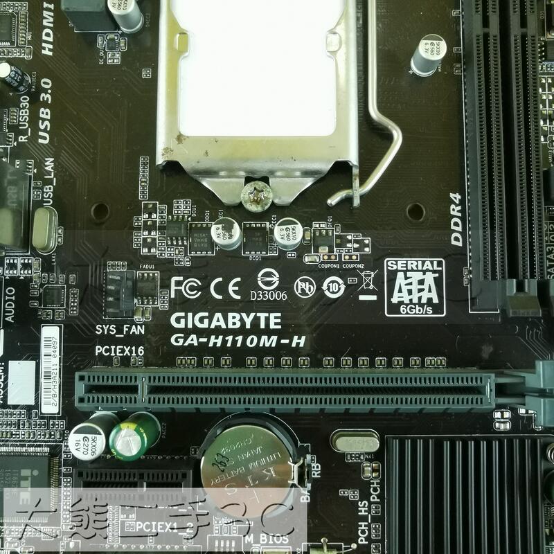 主機板 1151 技嘉 GA-H110M-H H110 DDR4x2 內顯需CPU支援 (988)【大熊二手3C】 | 露天市集 | 全台最大 ...