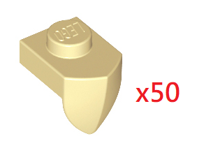 【磚樂】50個一組LEGO 樂高15070 6143058 1x1 Tooth Vertical 沙色 1x1薄板附下齒 | 露天市集 | 全 ...