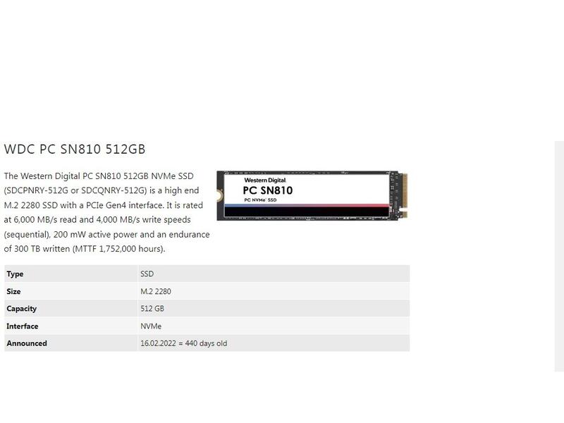 展示 SN810 WD黑標 NVME 512GB 512G SSD M.2 PCIE 非 240G 256G 480G | 露天市集 | 全台 ...