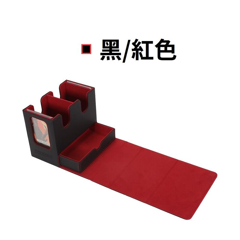萬隆達*遊戲王 寶可夢 黑紅色 皮革 加大 雙視窗+抽屜 磁扣直立卡盒 附貝殼磚兩片 搜:QCTB-JP002 | 露天市集 | 全台最大的網路購物市集