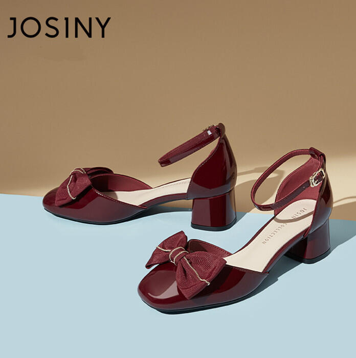 JOSINY/卓詩尼正品夏季新款女鞋 時尚休閒百搭方頭蝴蝶結套腳粗高跟女涼鞋 全新庫存清倉 挑戰最低價 任選3件免運費 | 露天市集 | 全台 ...