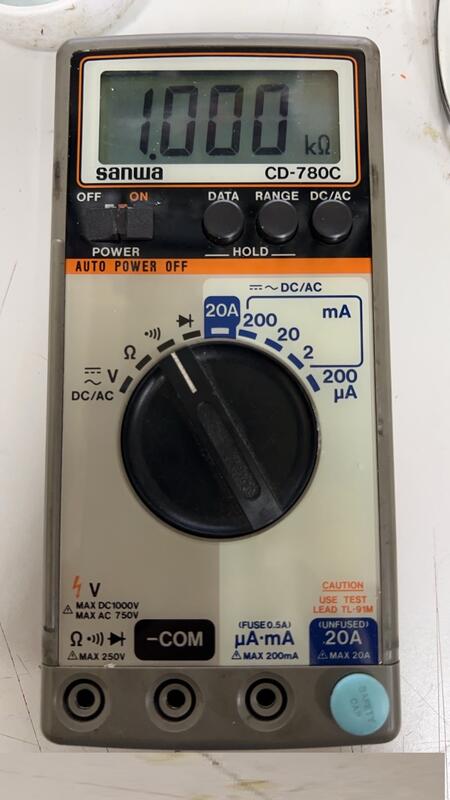 三和 Sanwa CD-780C 數位電錶 | 露天市集 | 全台最大的網路購物市集