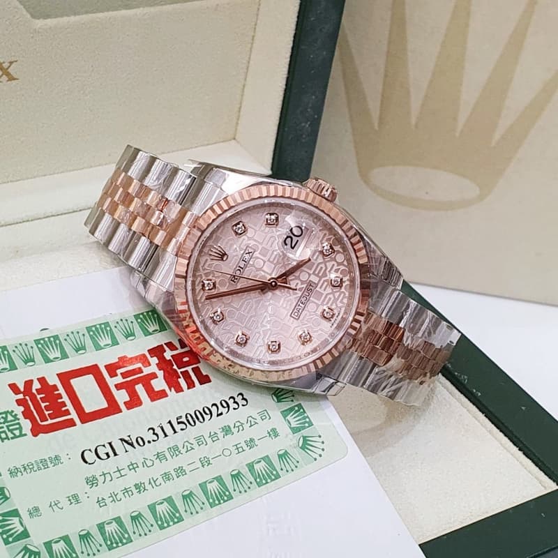 【大眾名錶】ROLEX 勞力士 116231 Datejust 蠔式日誌 18K玫瑰半金 全配件 全新品 B1203 | 露天市集 | 全台最 ...
