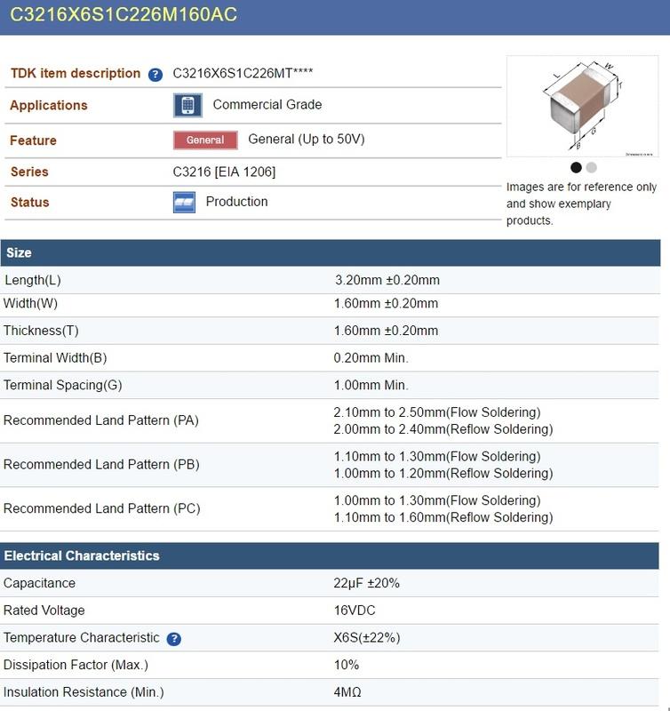 積層電容MLCC (TDK C3216X6S1C226MT ) 貼片 1206 (X6S) 16V 22uF ±20% | 露天市集 | 全台 ...
