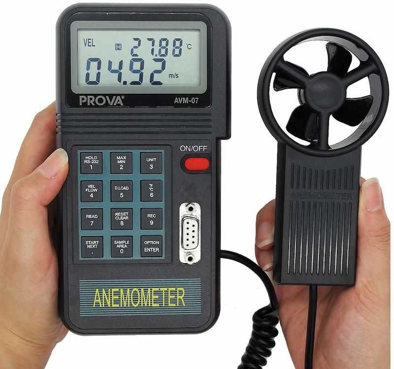 台灣泰仕TES PROVA，AVM-07 AVM07(RS-232)可記錄測量值 風量 風速 溫度計 風量計 風速計 | 露天市集 | 全台最 ...