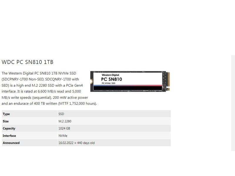 展示 SN810 WD黑標 1T 1TB SSD M.2 NVME PCIE 非 512G 480G 256G 240G | 露天市集 | 全 ...