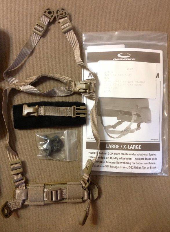 全新料號袋封美軍公發 OPS CORE H NAPE型卡其色四點式盔帶ACH MICH盔墊組 S/M號 | 露天市集 | 全台最大的網路購物市集