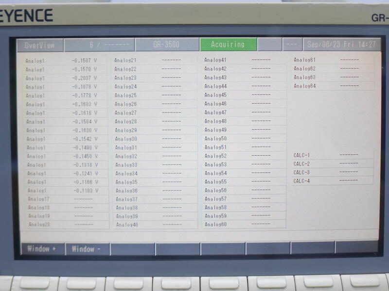 (HLFA-TDA) Keyence GR3500 16點 溫度 電壓 波型 無紙 記錄器 Recorder-特價2 | 露天市集 | 全台最 ...