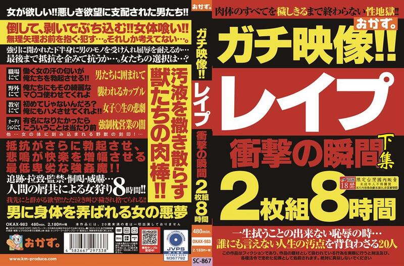 SC-866 二枚組【全彩包裝日本代購】ガチ映像！！ レ プ 衝撃の瞬間 | 露天市集 | 全台最大的網路購物市集