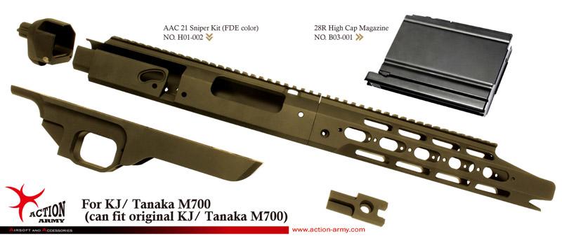 【崇武--CWI】Action Army AAC-21 M700 kit for Tanaka/KJ M700(TAN) | 露天市集 | 全 ...