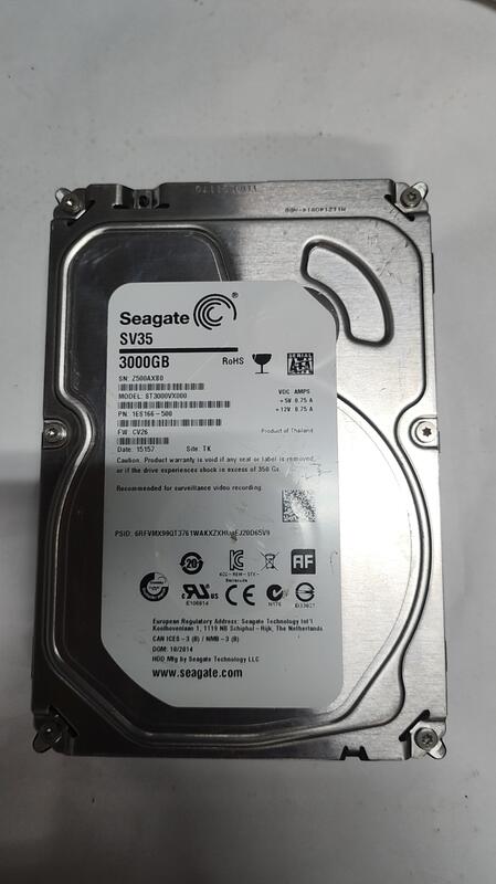 含稅 希捷 3TB 3T 3000GB 保固1個月 ST3000VX000 07H599 | 露天市集 | 全台最大的網路購物市集
