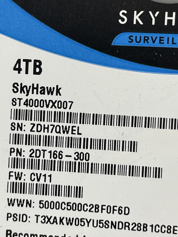希捷 Seagate SkyHawk 4T 4TB ST4000VX007 SATA3 64MB 瑕疵 硬碟 | 露天市集 | 全台最大的網路購物市集