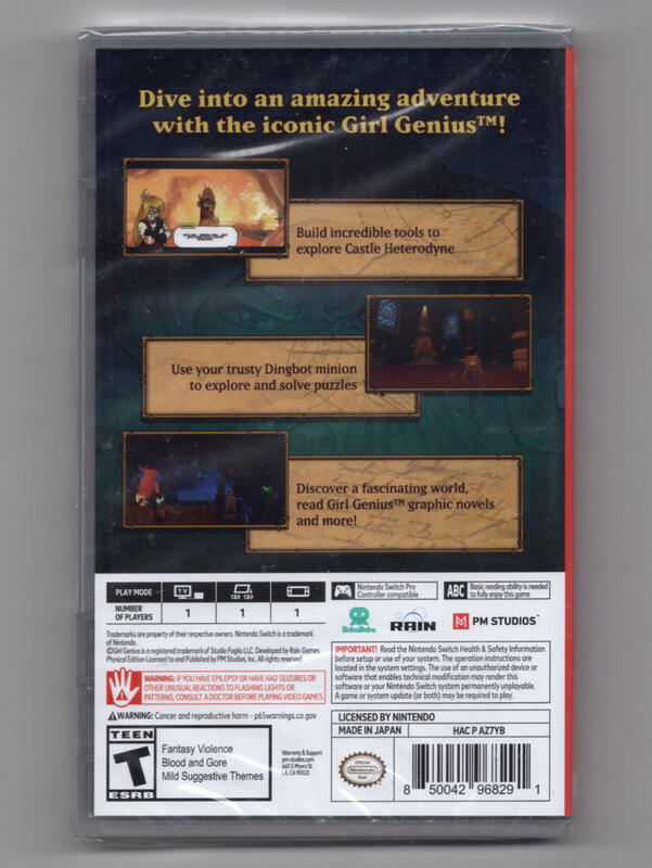 全新 NS Switch Girl Genius Adventures in Castle Heterodyne 美版 | 露天市集 | 全台 ...