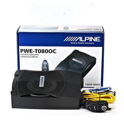 新竹湖口阿皓汽車音響：ALPINE 阿爾派 PWE-T080OC 8吋超薄型主動式重低音 內建擴大機大功率 送線組 A | 露天市集 | 全台 ...