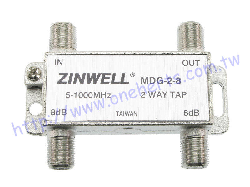 萬赫 ZINWELL兆赫 MDG-2-8 二分歧器 2分歧 二路分支 三路分配 有線數位電視 民宿飯店監視設備 CATV | 露天市集 | 全 ...