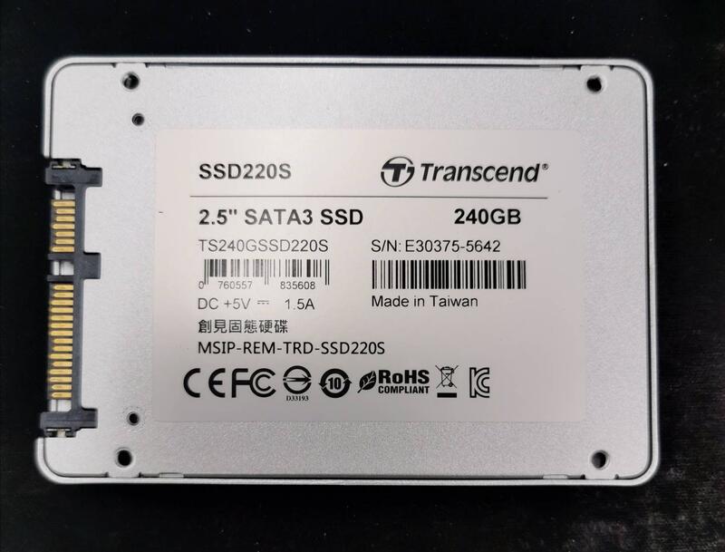【駏承電腦 含稅】二手/故障 創見 TS240GSSD220S 240G 固態硬碟 (030613) 台中市 | 露天市集 | 全台最大的網路購物市集