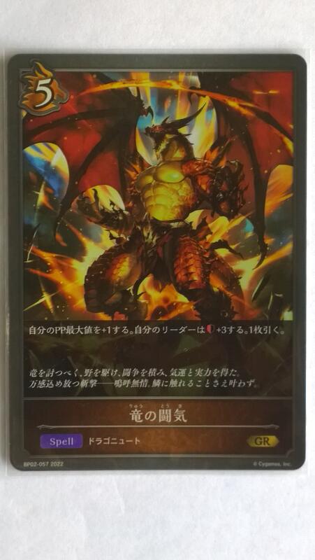 【阿布拉雜貨】闇影詩章 Shadowverse EVOLVE BP02-057 竜の闘気 GR - 現貨 | 露天市集 | 全台最大的網路購物市集