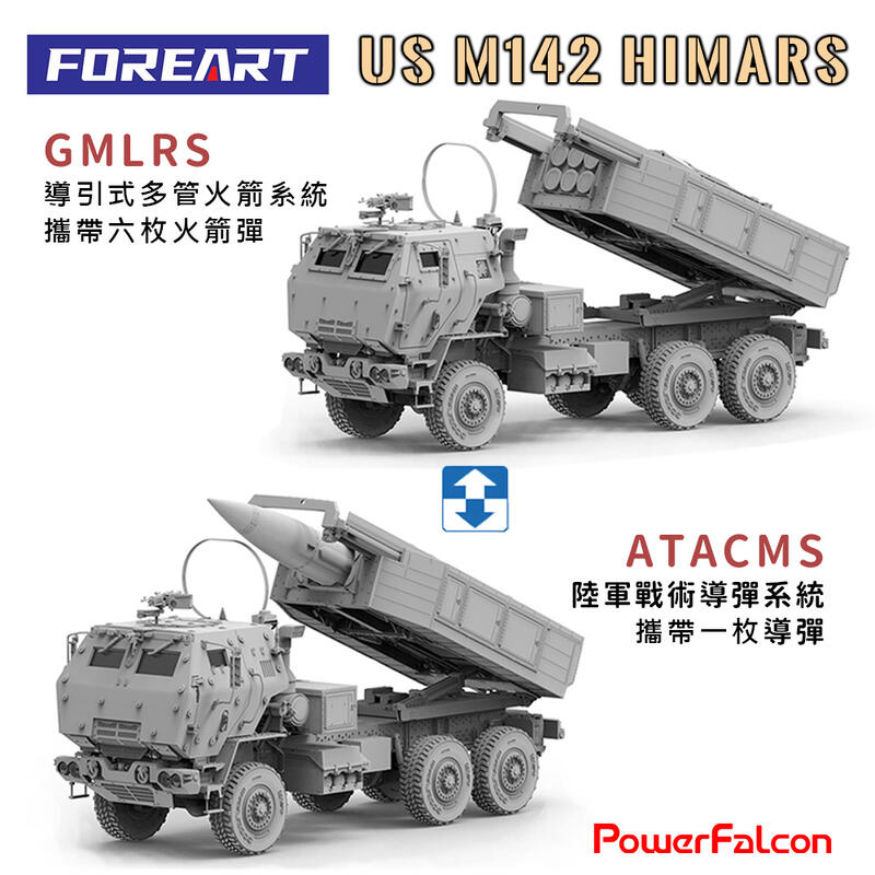 [紅隼模型]1/35 M142高機動性多管火箭系統(GMLRS+TACMS)(FOREART 5002) | 露天市集 | 全台最大的網路購物市集