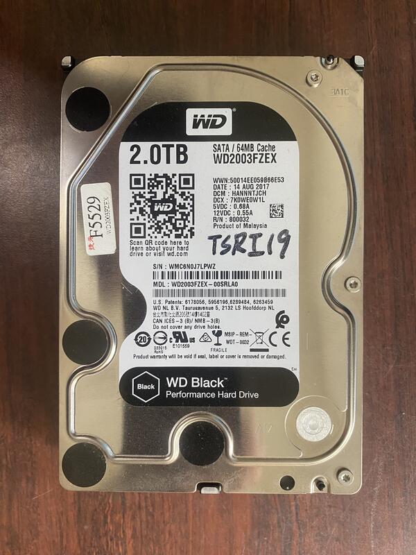 WD 黑 2TB WD2003FZEX | 露天市集 | 全台最大的網路購物市集