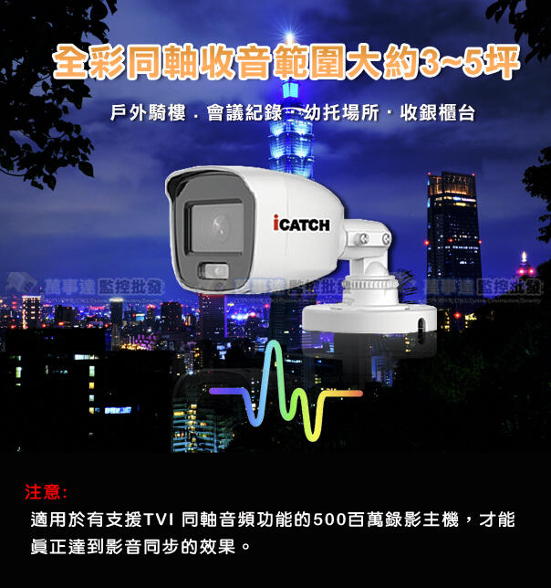 【萬事達監控批發】iCATCH 可取 IT-BL5888 星光日光全彩 含麥克風收音 防剪型 500萬同軸音頻攝影機 | 露天市集 | 全台最大的網路購物市集