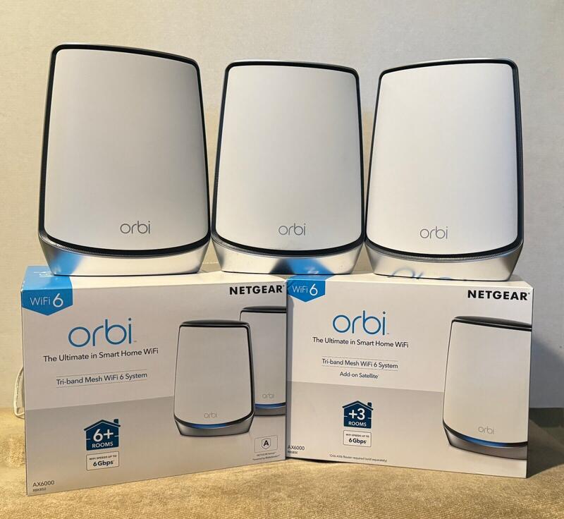 NETGEAR Orbi RBK853 AX6000 三頻 WiFi 6 Mesh 延伸系統 => 路由器x1+衛星x2 | 露天市集 | 全 ...