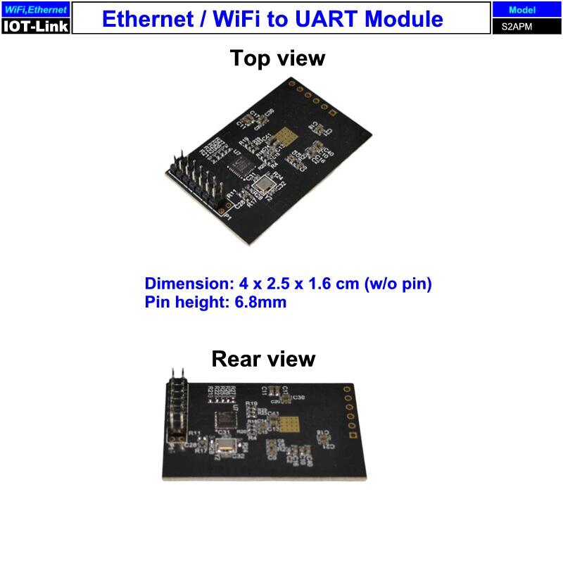 WiFi & Ethernet to UART Gateway模組, 支援AP與STA模式 | 露天市集 | 全台最大的網路購物市集