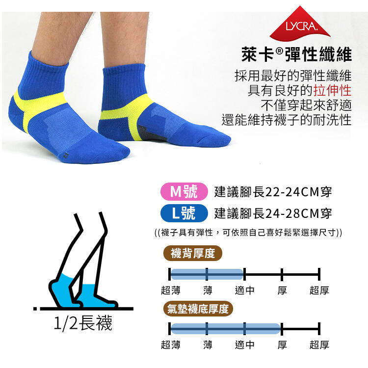 咖啡碳紗氣墊加厚足弓襪 加強防護 襪子 運動襪 氣墊襪 短襪 機能襪【C40015】 | 露天市集 | 全台最大的網路購物市集