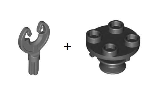 全新LEGO黑色轉盤組【40144+40145】Rotation Stem & Clip 6252372 6252373 | 露天市集 | 全 ...