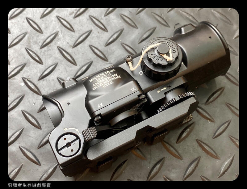 【狩獵者生存專賣】悍武 Elcan風格 SOCOM Specter DR 1X 4X 红光戰術瞄準鏡/火車頭-凸字-黑色 | 露天市集 | 全 ...