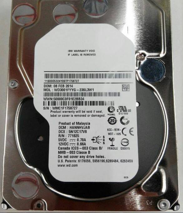 IBM WD3001FYYG 企業級Re 3TB 3.5吋SAS硬碟 00D5324 | 露天市集 | 全台最大的網路購物市集