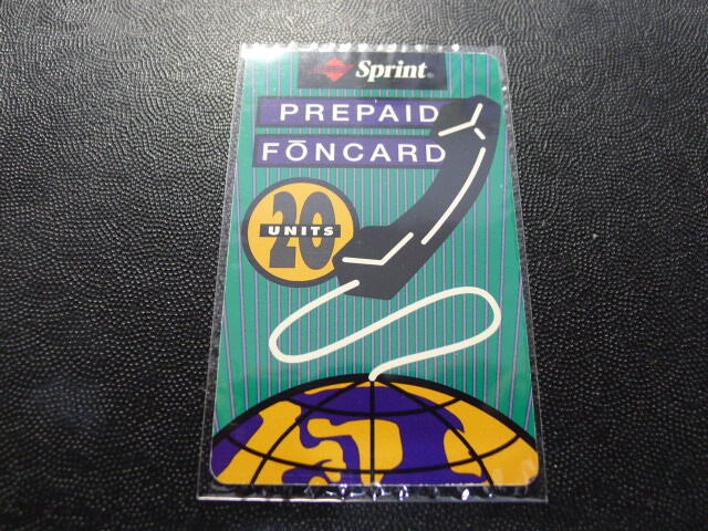 ㊣集卡人㊣世界各國電話卡-Sprint Prepaid Foncard 20 Units（美國）預付卡 國際通話卡 | 露天市集 | 全台最大 ...