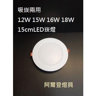 吸崁兩用 12W 15W 16W 18W 15cm LED 崁燈 CNS認證 超薄型 微波感應 人體感應 15公分 崁燈 | 露天市集 | 全台最大的網路購物市集