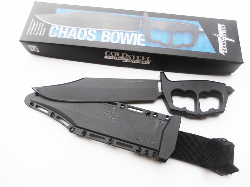 美國Cold Steel冷鋼Chaos Bowie護柄刀SK-5鋼黑色塗層附刀鞘尾部擊破器【CS80NTB】 | 露天市集 | 全台最大的網路購物市集