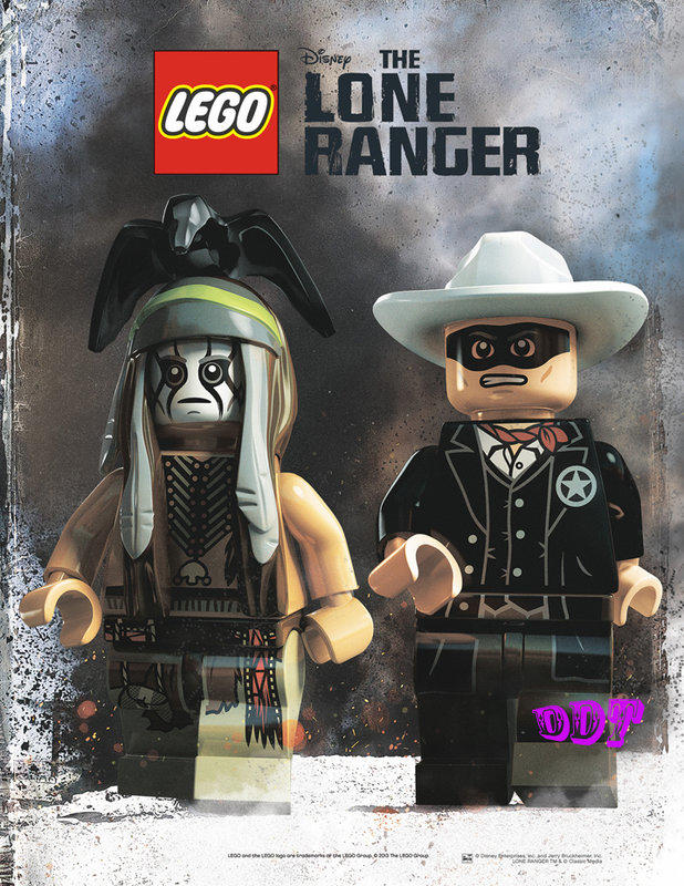 [ddt]現貨 LEGO美國版面 防水 電影海報《獨行俠 / The Lone Ranger》~ 101.6 × 78 公分 海報無DDT字樣 ...