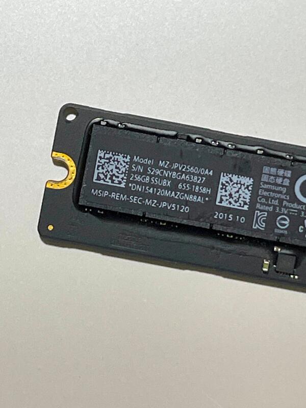 Apple 原廠 專用 SSD SM0256G MZ-JPV2560/0A4 MacBook Pro Air 固態硬碟 | 露天市集 | 全台 ...