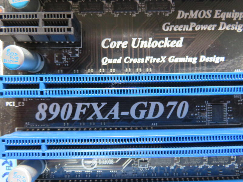 A.AM3+主機板-微星890FXA-GD70 MS-7640 DDR3雙通 Phenom II X6直購價1780 | 露天市集 | 全台最 ...