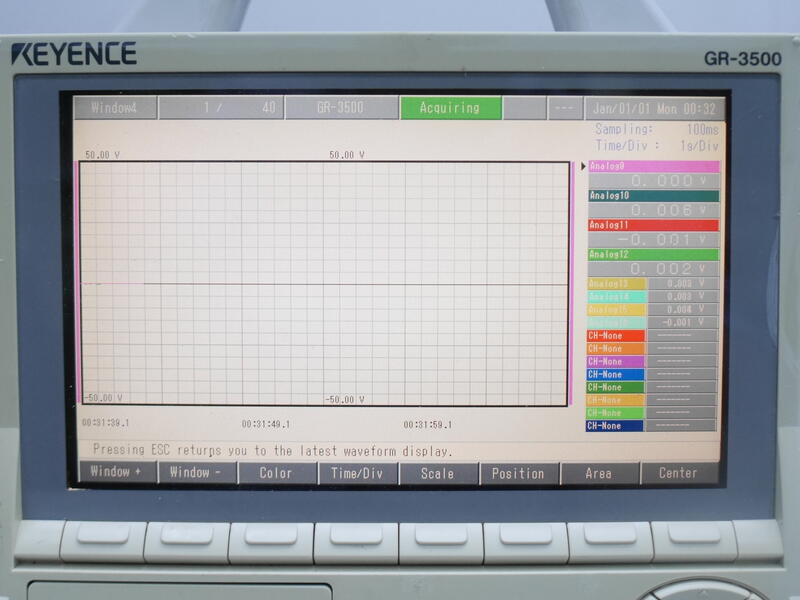 (HLFA-TDA) Keyence GR3500 16點 溫度 電壓 波型 無紙 記錄器 Recorder-特價1 | 露天市集 | 全台最 ...