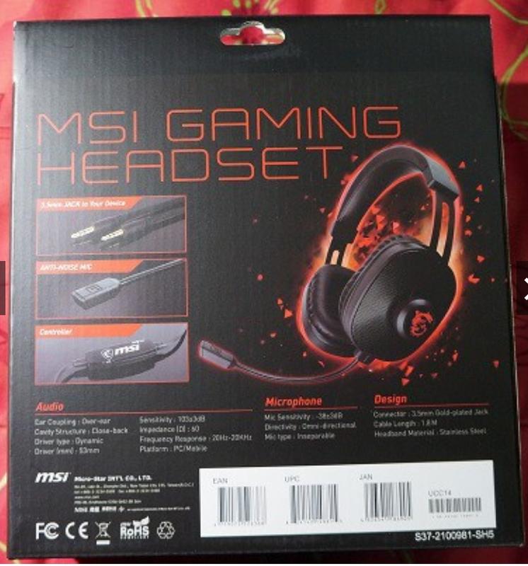【堆堆樂雜貨店】╭☆全新未拆++Msi Gaming Headset (UCC14) 電競耳機 | 露天市集 | 全台最大的網路購物市集