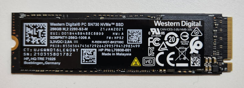 PC SN730 NVMe SSD - 256 GB | 露天市集 | 全台最大的網路購物市集
