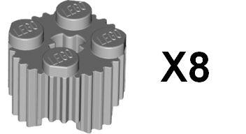 全新LEGO樂高羅馬柱 92947 4650645 淺灰色 Brick Round 2x2 Grille (8個)E35 | 露天市集 | 全 ...