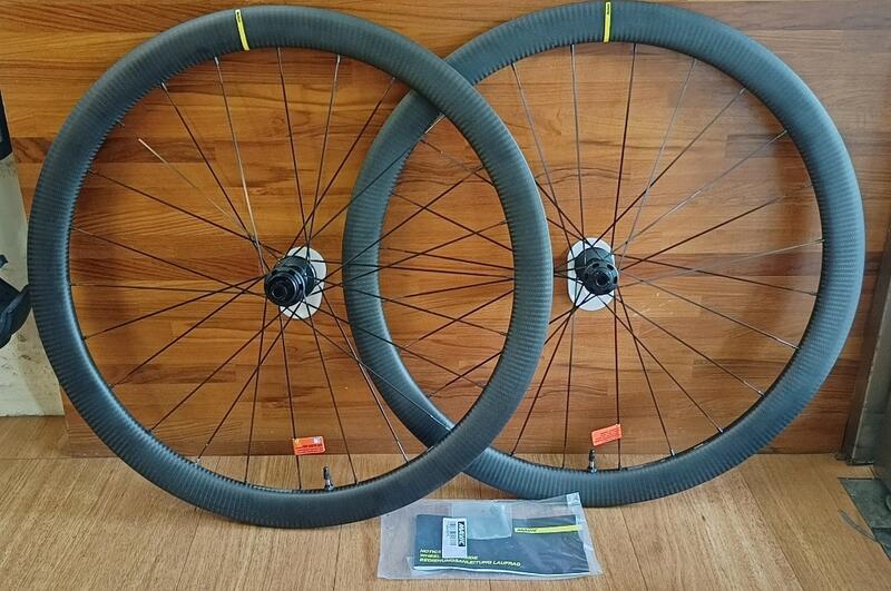 台中單車快遞 全新法國Mavic Cosmic SL 45 Carbon CL Disc Tubeless碳纖維碟煞輪組 | 露天市集 | 全台最大的網路購物市集